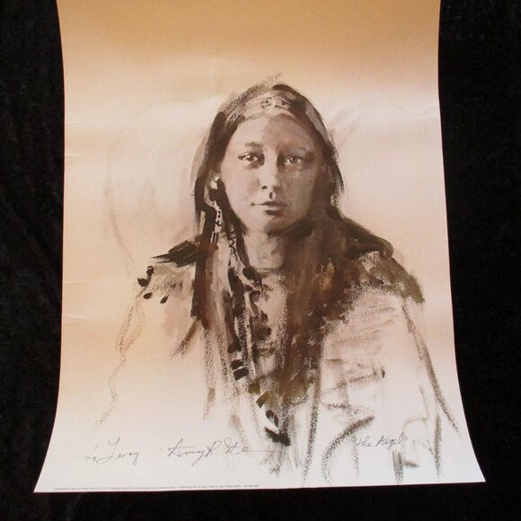 Handmade | Art | Vintage Amy R Stein Limited Signed Print The Angel In ...